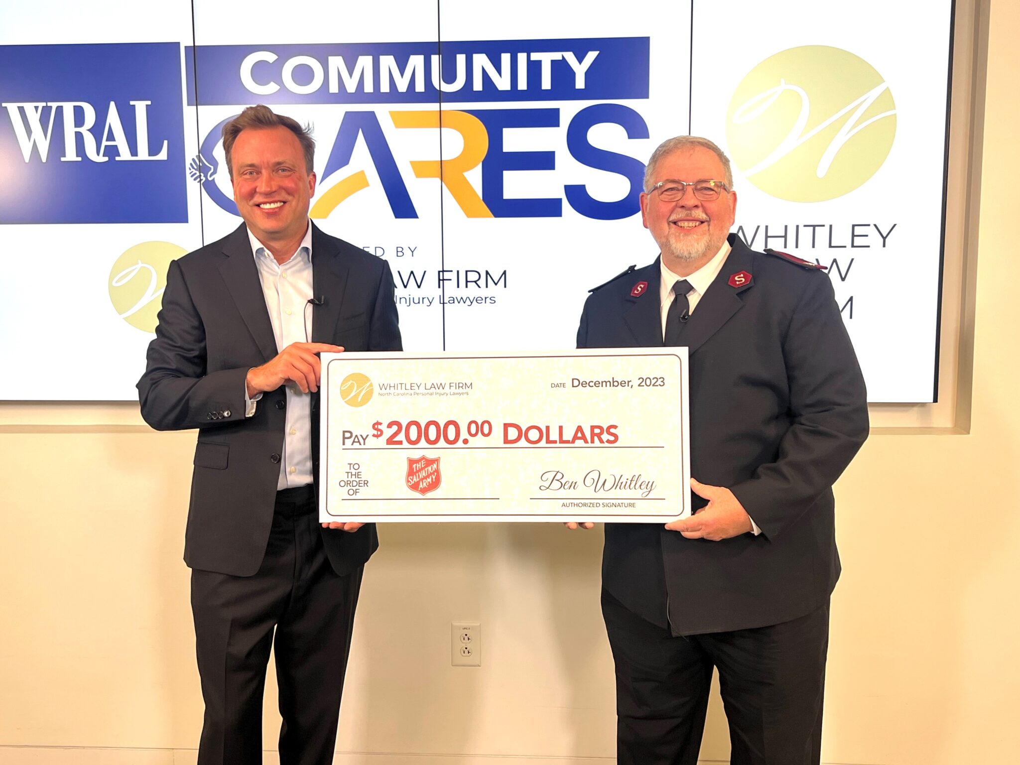 Whitley Law Firm, WRAL Launch Community Cares Program